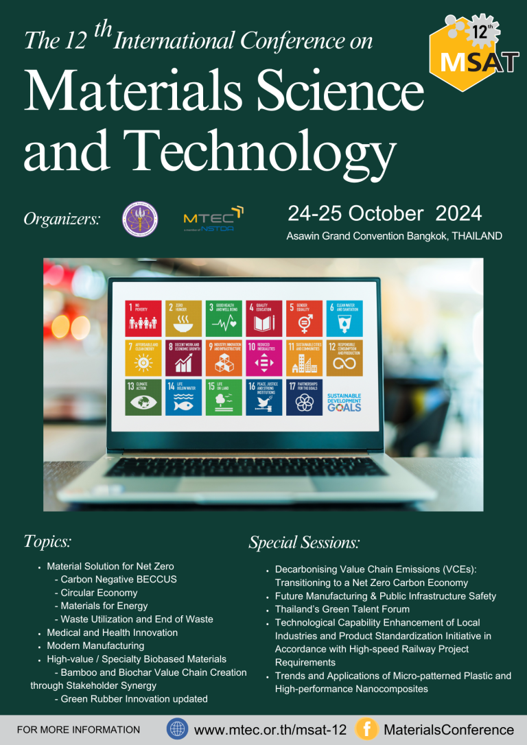 MSAT-12 – The 12th International Conference on Materials Science and ...