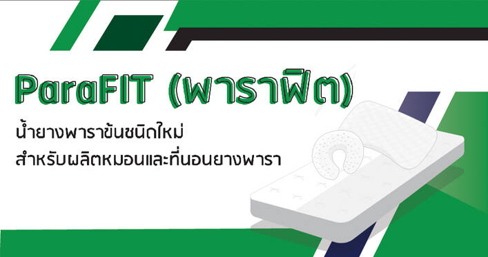 ParaFIT (พาราฟิต) น้ำยางพาราข้นชนิดใหม่สำหรับผลิตหมอนและที่นอนยางพารา ...